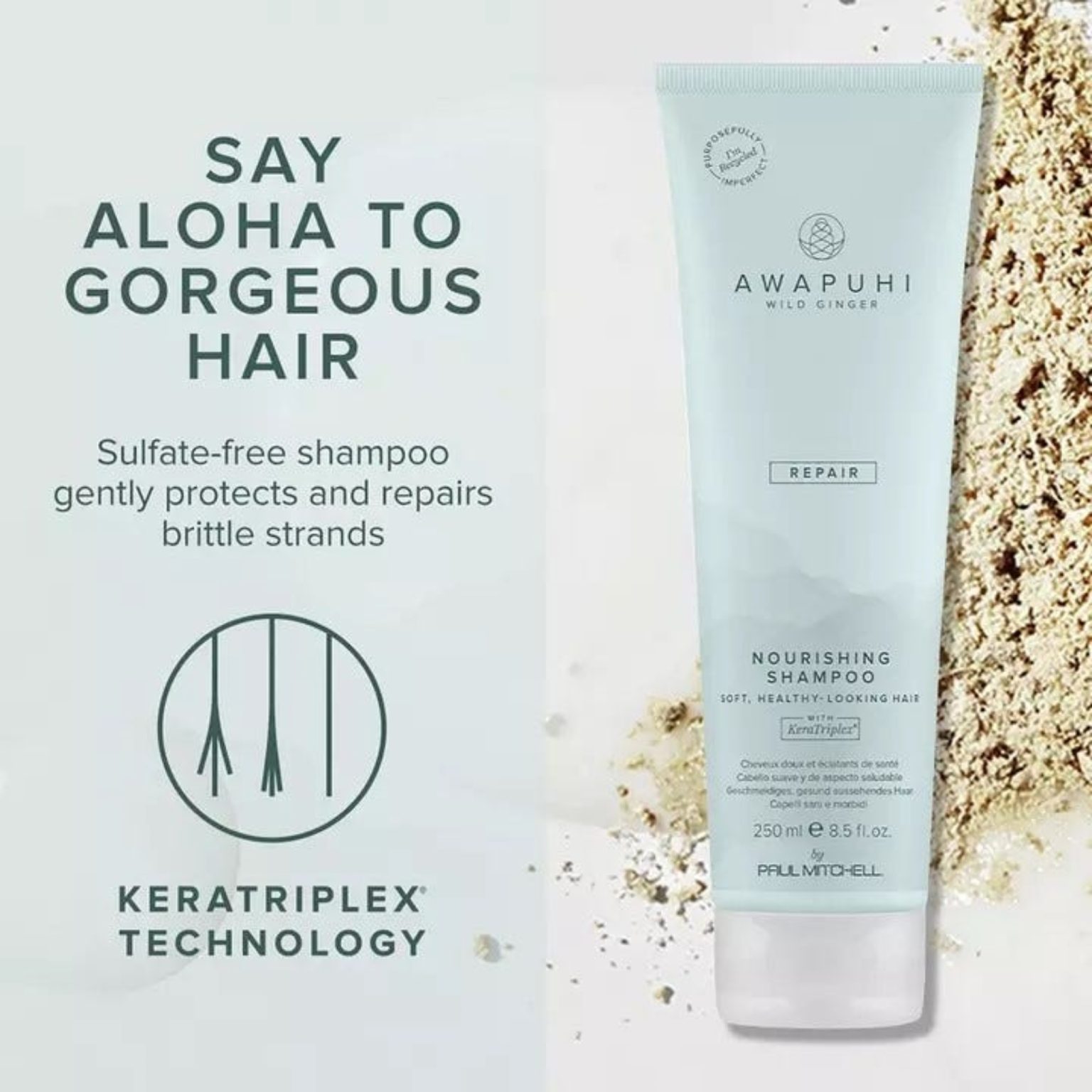 AWAPUHI WILD GINGER – REPAIR NOURISHING SHAMPOO LITRE - EARTHLY LOVE